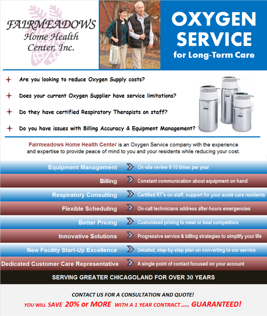 Oxygen Supply (Gas or LOX) – Fairmeadows